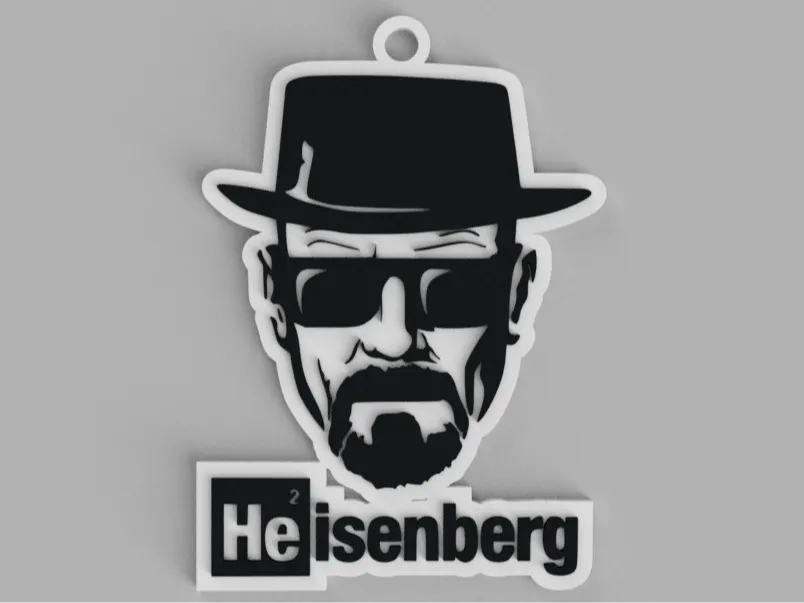 Heisenberg Breaking Bad Logo Keychain by Tanishq MakerWorld: Download ...