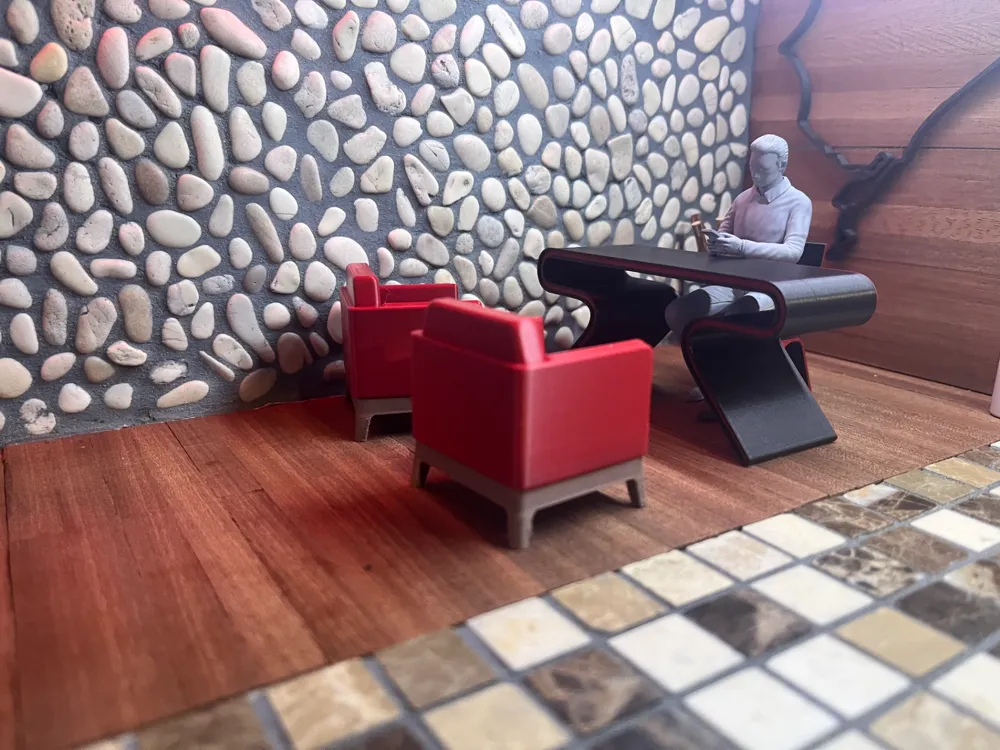 Miniature classic arm chair for dollhouse& diorama by pierblebee ...