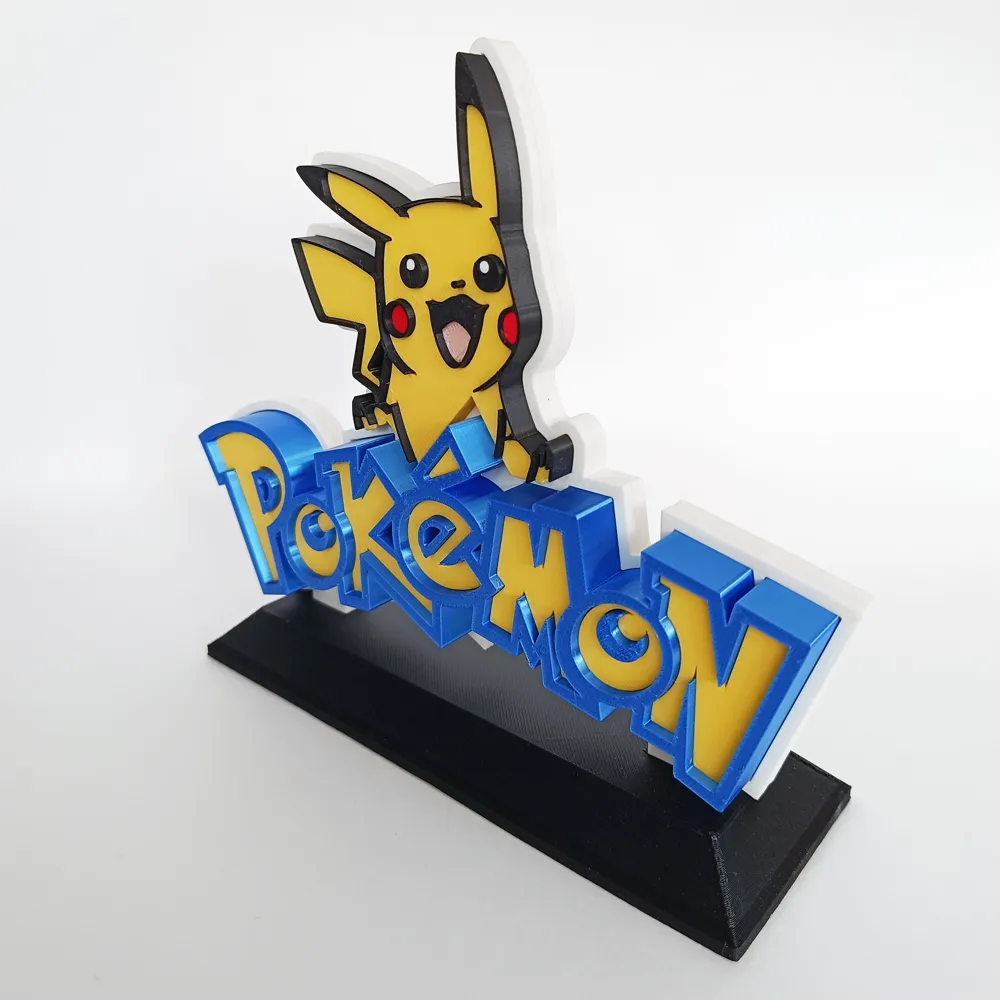 Logo 3D POKEMON - Free 3D Print Model - MakerWorld