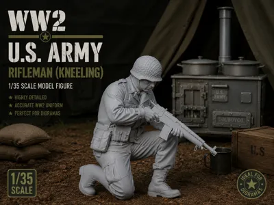 WWII German Infantry Soldier - Free 3D Print Model - MakerWorld