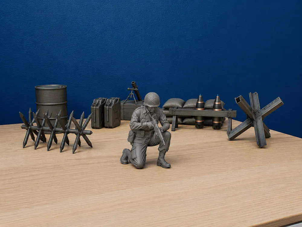 WWII German Infantry Soldier - Free 3D Print Model - MakerWorld