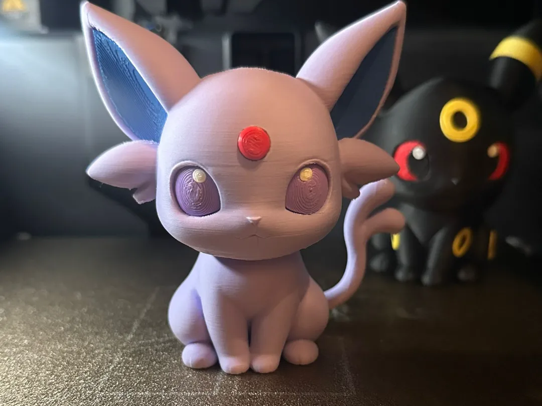Espeon Chibi - Modelo gratuito para impressão 3D - MakerWorld