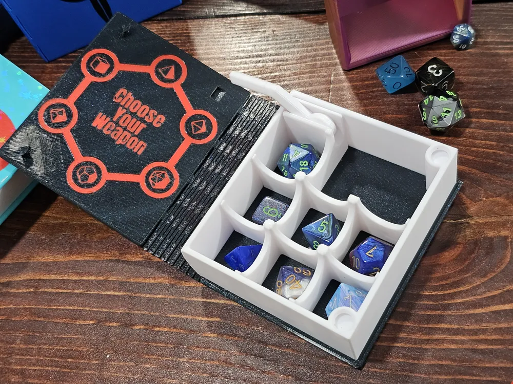 Dice Book for Dungeons and Dragons - Free 3D Print Model - MakerWorld