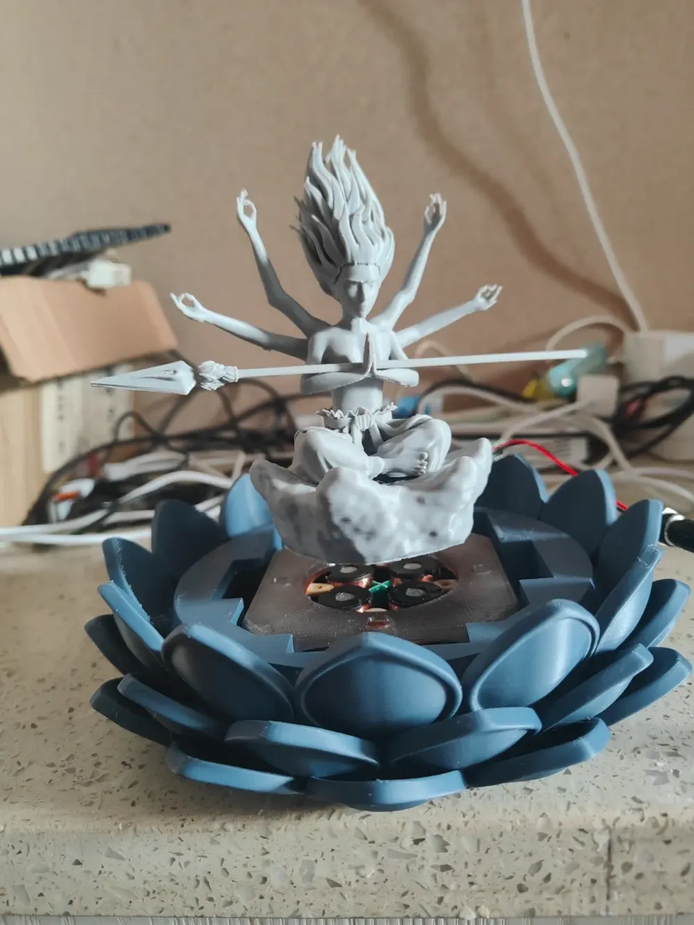 Nezha with Magnetic Levitation (with lotus base) Multi-color parts ...