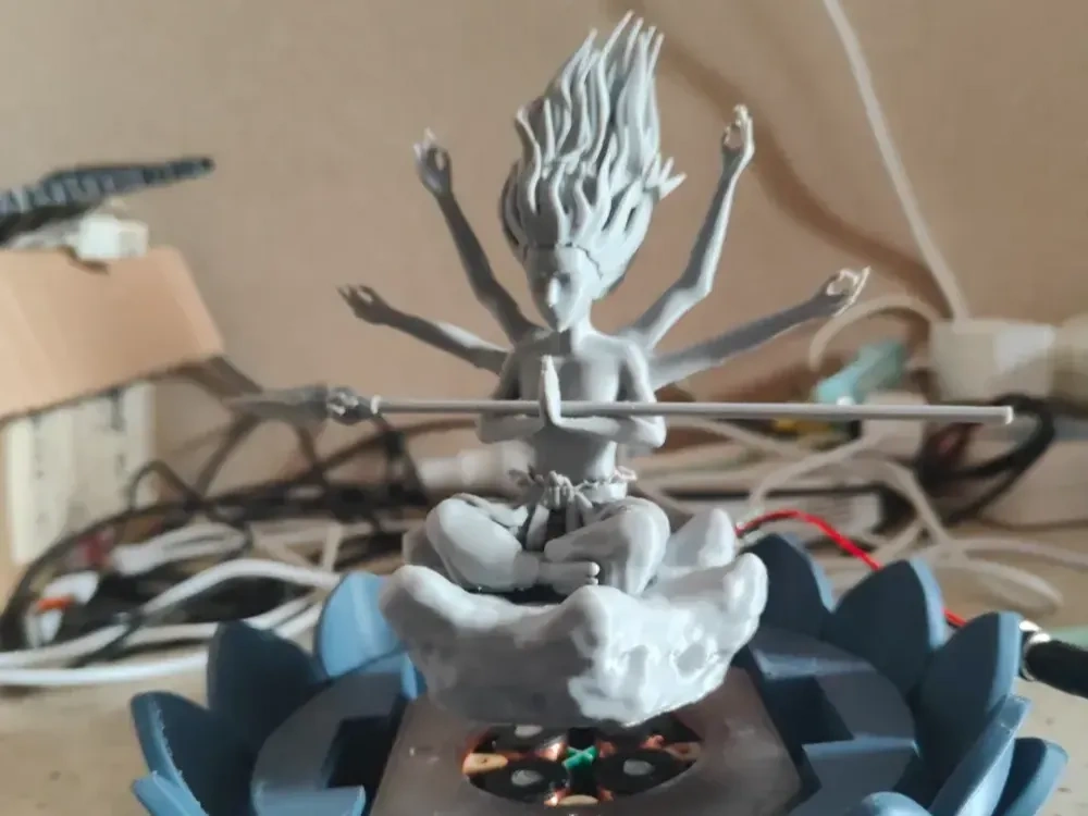 Nezha with Magnetic Levitation (with lotus base) Multi-color parts ...