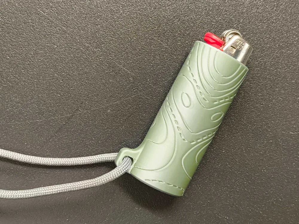 EDC BIC Lighter Case Topo - 2 versions: loop/no by samulski MakerWorld ...