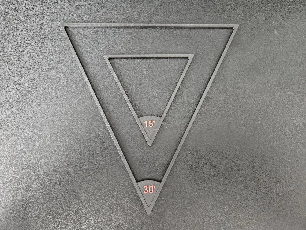 DnD 53° 60ft 30ft & 15ft Cone Spell Templates - Free 3D Print Model ...
