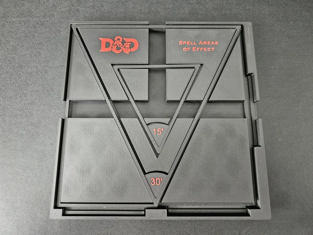 DnD 53° 60ft 30ft & 15ft Cone Spell Templates - Free 3D Print Model ...