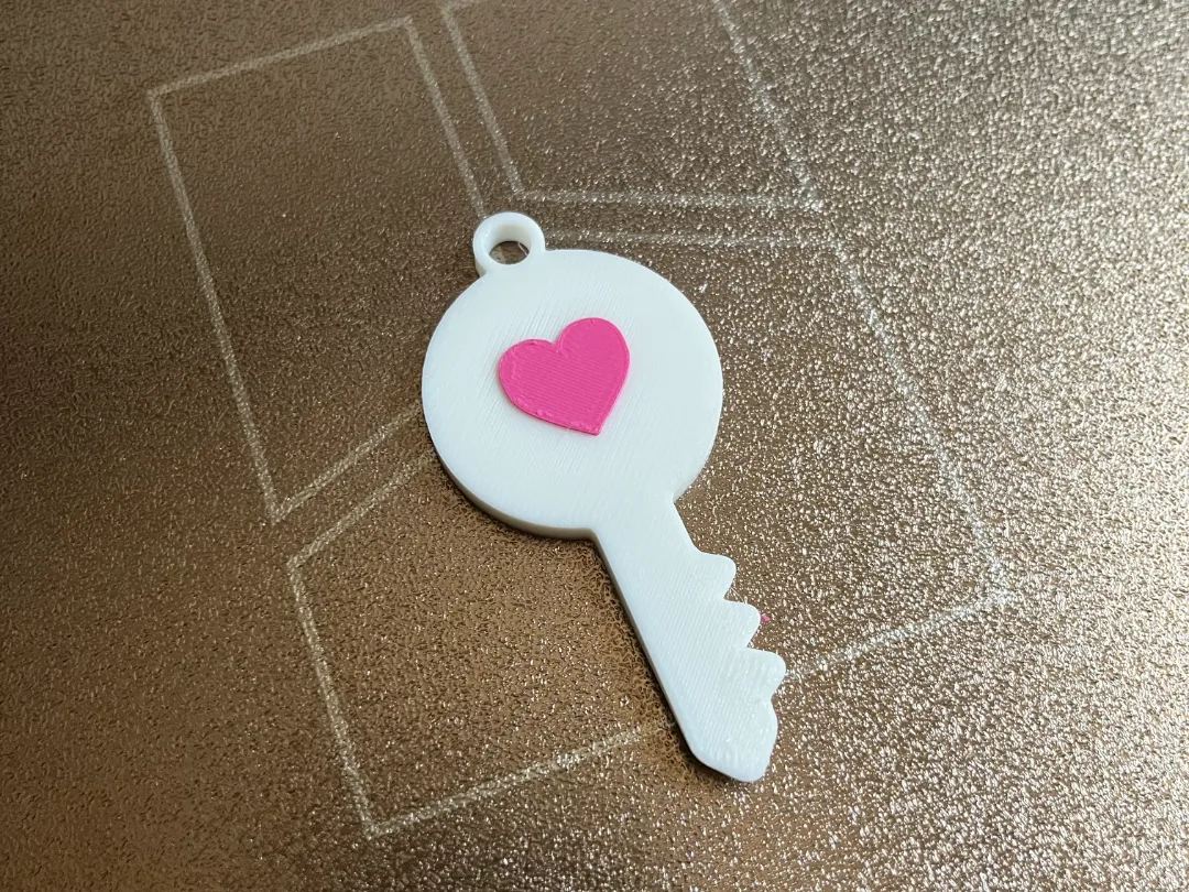 Key-Shaped NFC Keychain/Tag - Free 3D Print Model - MakerWorld