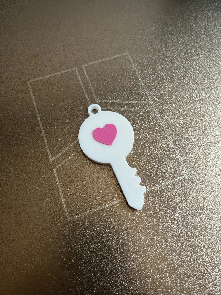 Key-Shaped NFC Keychain/Tag - Free 3D Print Model - MakerWorld