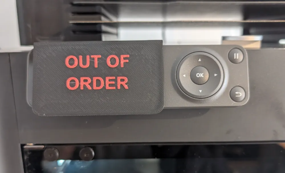 Bambu Printer ( p1s &X1) out of order sign by dw2364 - MakerWorld