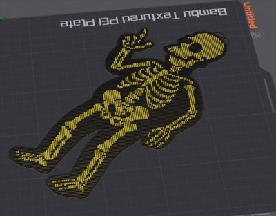 Holographic Effect Homer Simpson Skeleton by Hologram Guru - MakerWorld