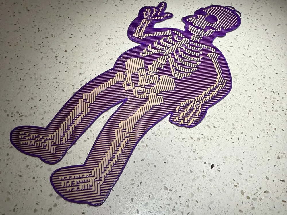 Holographic Effect Homer Simpson Skeleton by Hologram Guru - MakerWorld