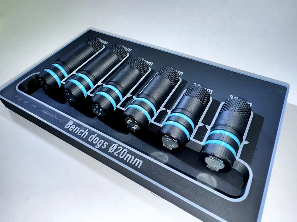 Benchdog with a twist Ø20mm NO AMS by Made_by_Djanjal MakerWorld ...