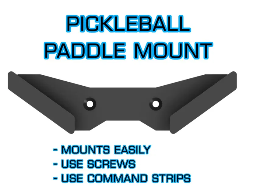 Pickleball Paddle Mount by Quincey Johnson MakerWorld: Download Free 3D ...