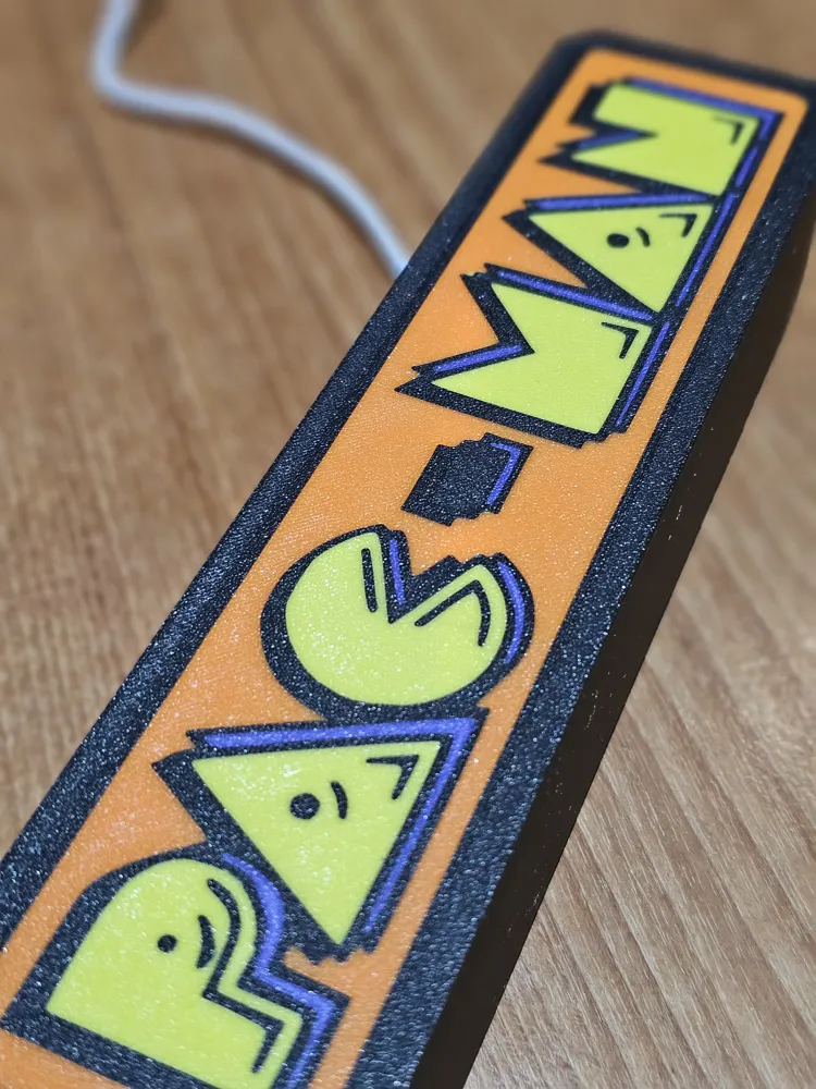 PAC-MAN Lightbox – Retro Arcade Desk Lamp - Free 3D Print Model ...