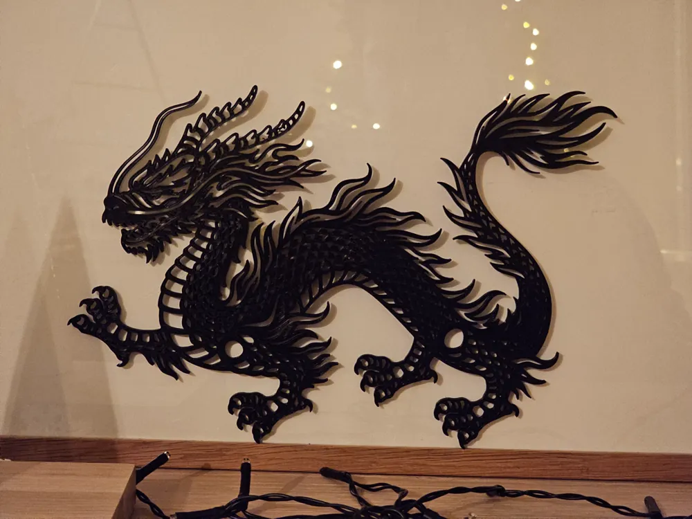 Chinese Dragon Wall Art by noriwl - MakerWorld