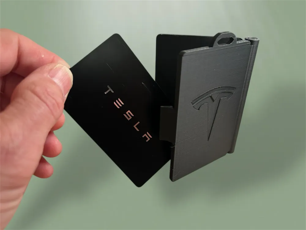 Tesla Key Card Holder - Free 3D Print Model - MakerWorld