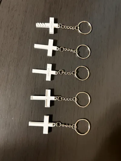 Cross Keychain by Th3_Ma573r_Pr1n73r MakerWorld: Download Free 3D Models