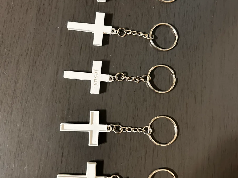 Cross Keychain - Free 3D Print Model - MakerWorld