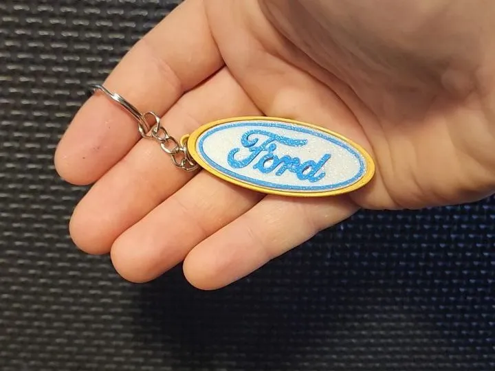 Ford Keychain by MakeBeGreat MakerWorld: Download Free 3D Models