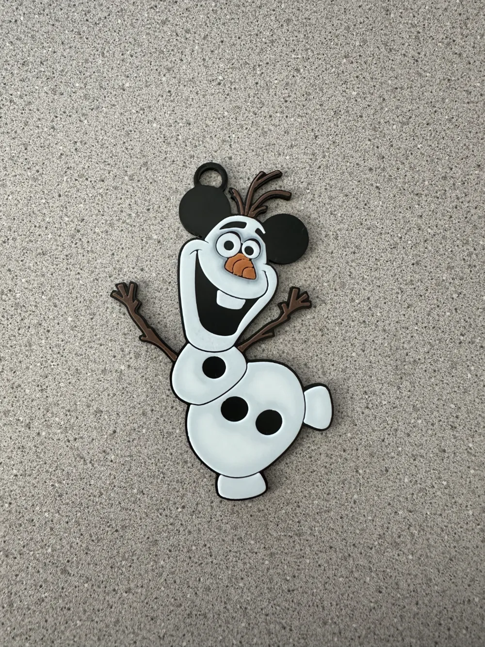 Olaf with Mickey Ears Ornament/Zipper Pull by stevesDesigns - MakerWorld