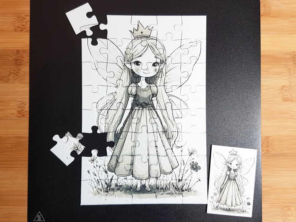 Fairy Princess Puzzle, 40-piece, Hueforge - Free 3D Print Model ...