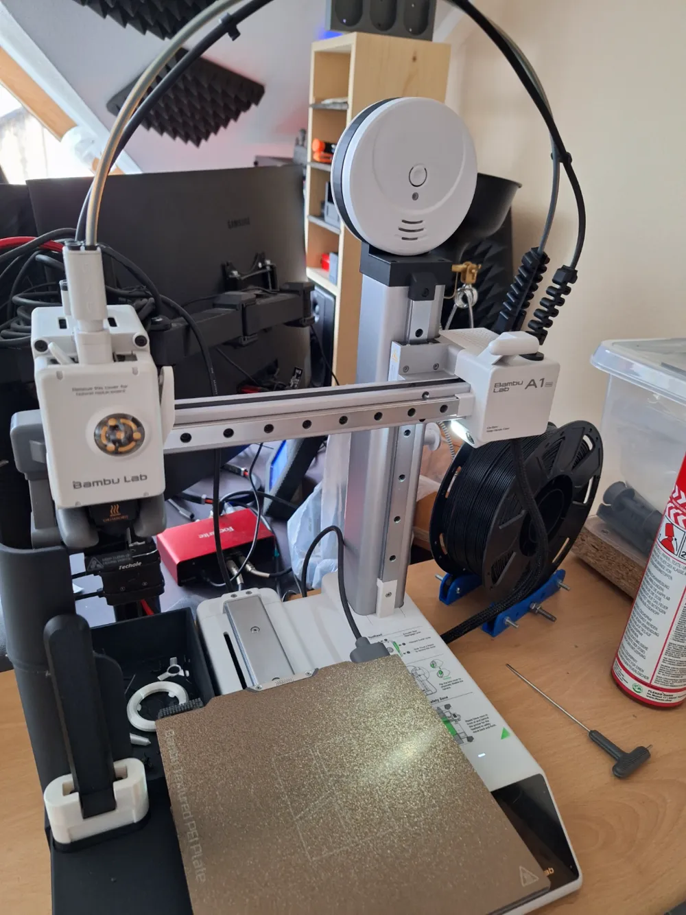 Smoke detector bracket for A1 Mini / Z-Axis stop by Kalke - MakerWorld
