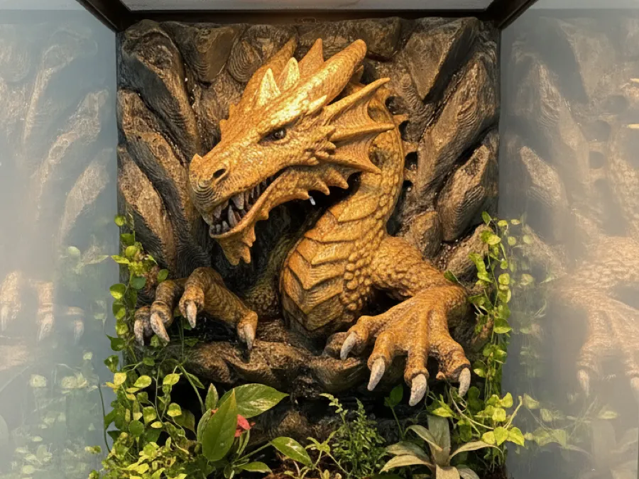 3D - Back Panel (Dragon) - Free 3D Print Model - MakerWorld
