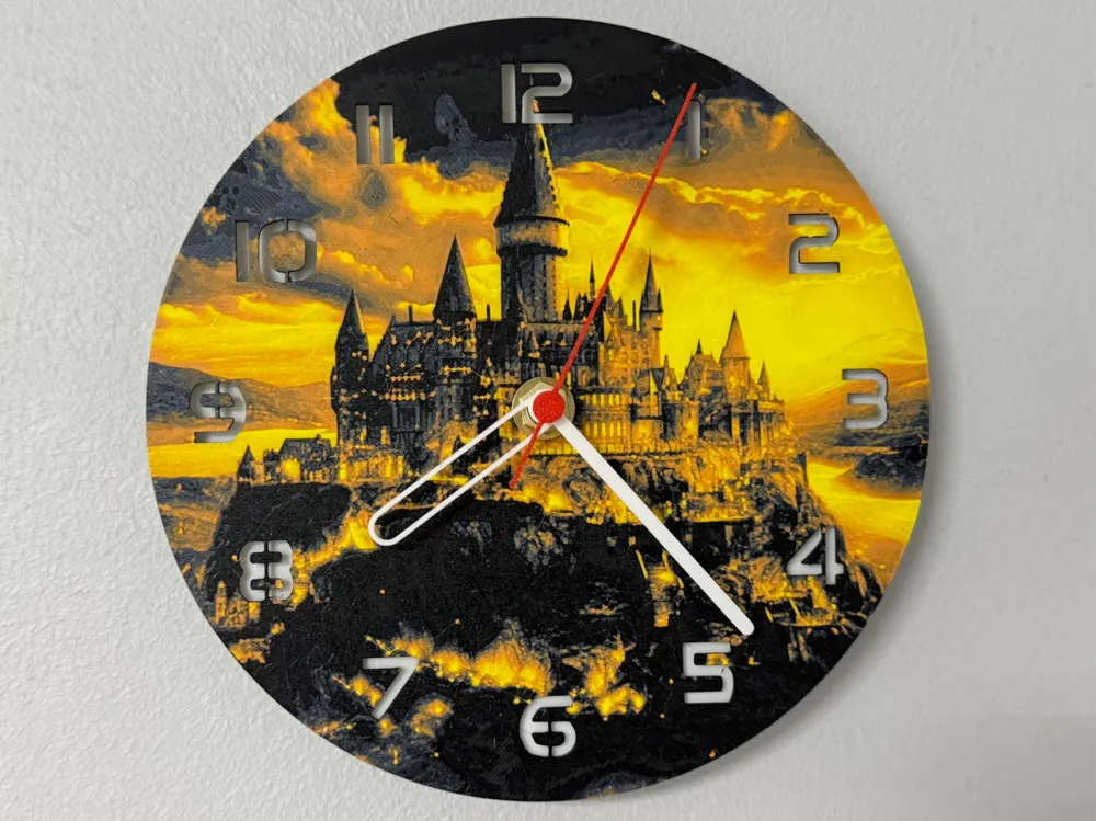 Wall / Desk Clock Harry Potter Hogwarts castle Remixed by cP3D ...