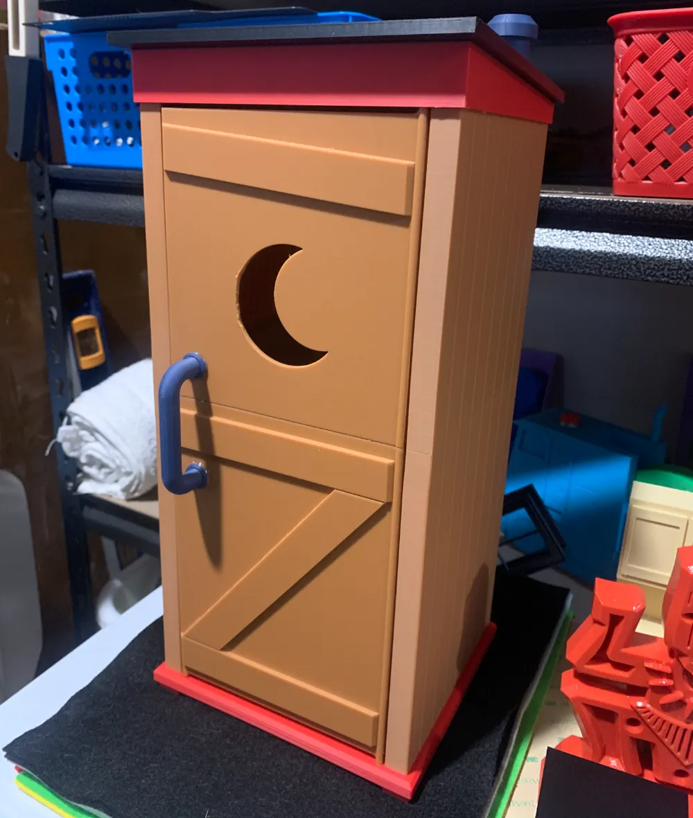 Toilet Paper Outhouse by Zzz3DSelkirk - MakerWorld