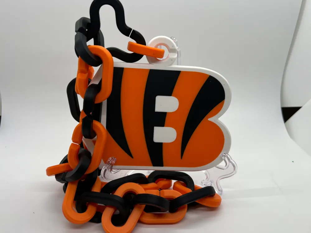 Cincinnati Bengals Oversized Chain - Free 3D Print Model - MakerWorld