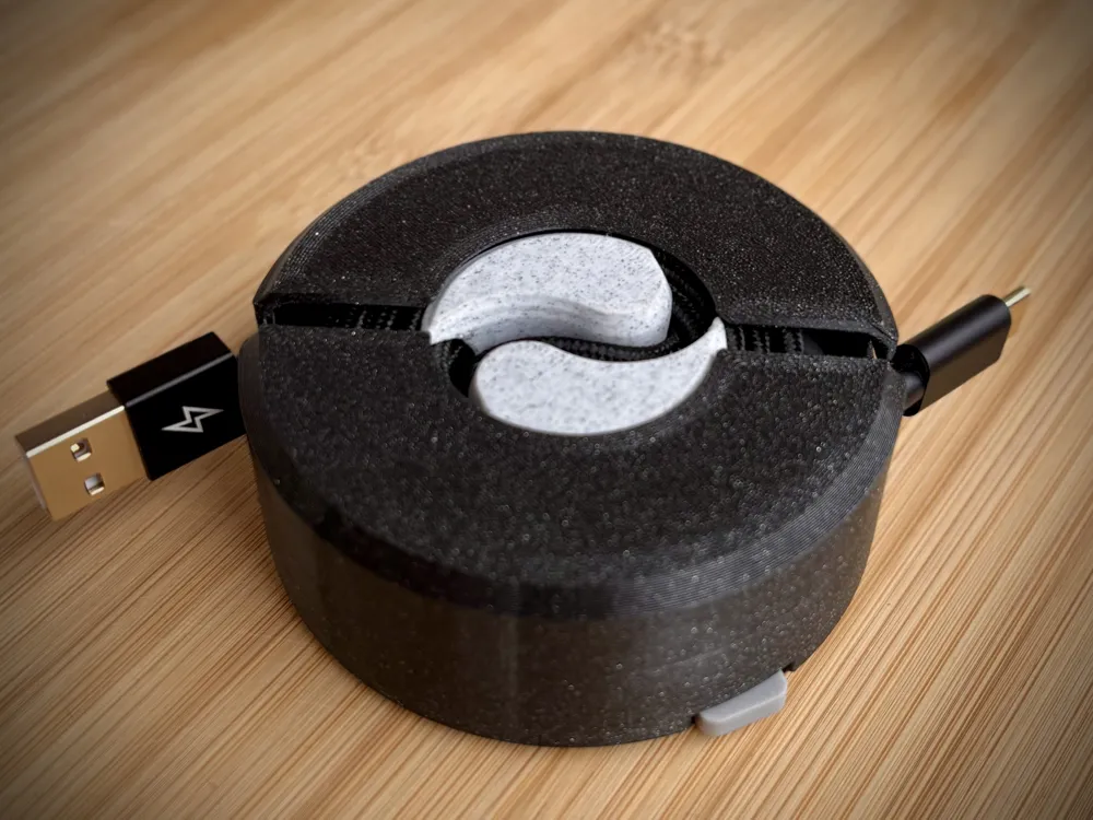 Retractable Cable Organizer - QuickReel - Free 3D Print Model - MakerWorld
