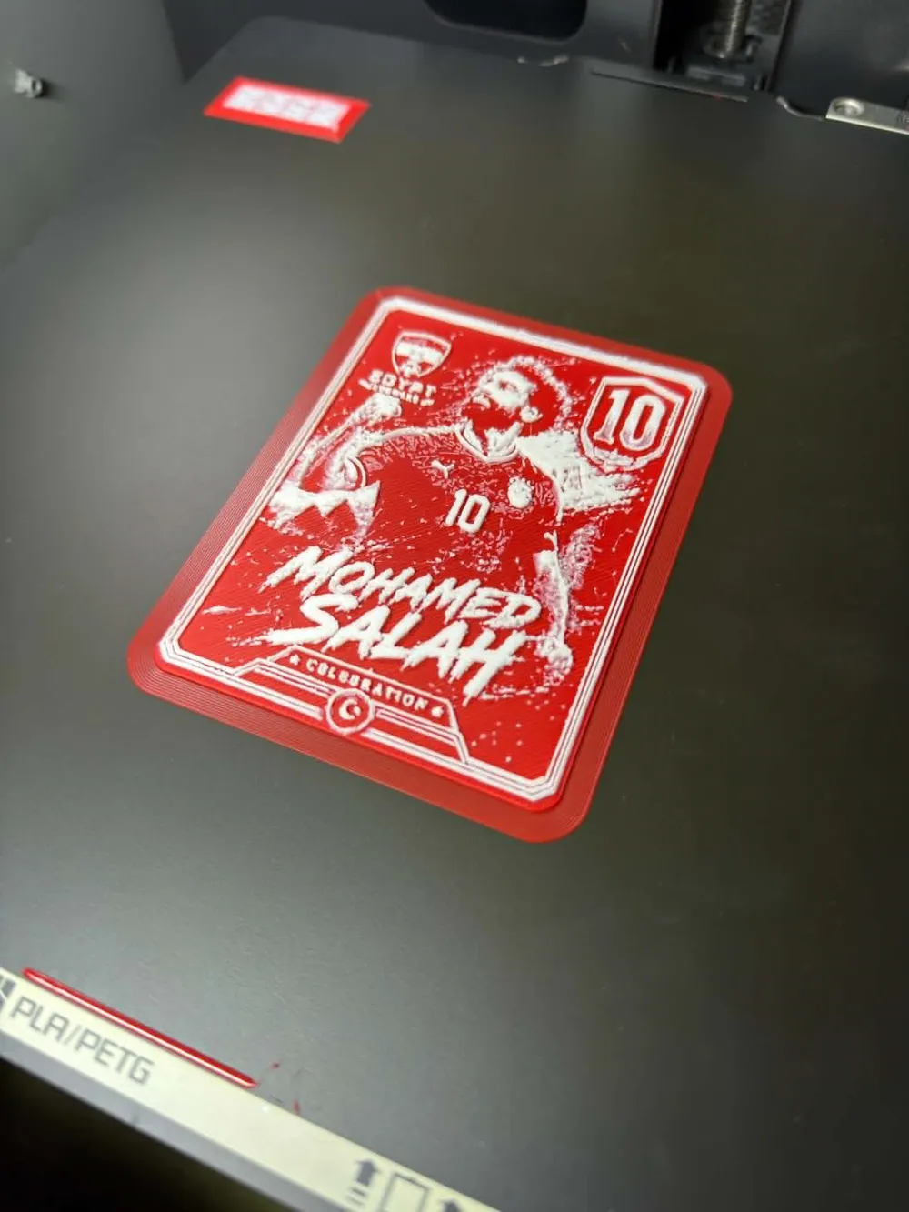 Mohamed Salah Player Card - Free 3D Print Model - MakerWorld