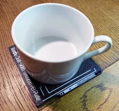 Bambu Lab (A1, P1, P1S, X1, X1C) Build Plate Coaster by 3D Chihuahua ...