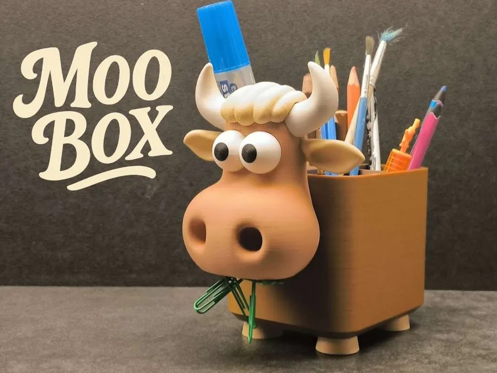 MooBox - Cow Container by Sevro MakerWorld: Download Free 3D Models