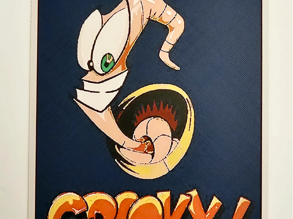 HueForge Earthworm Jim Fan Art by 220°c - MakerWorld