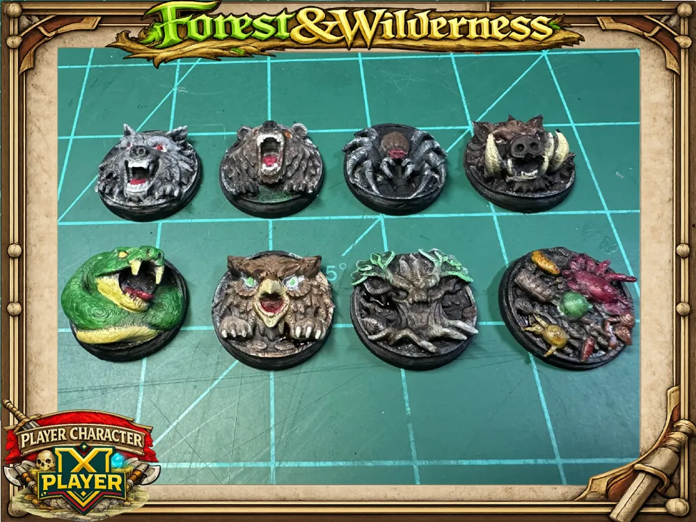 Bosque&Tierras Salvajes: Compendio de Monstruos Tokens 3D V1 - Modelo ...