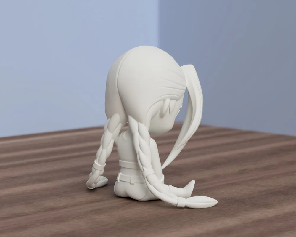 Jinx Sad Chibi (Arcane - LoL) - Free 3D Print Model - MakerWorld