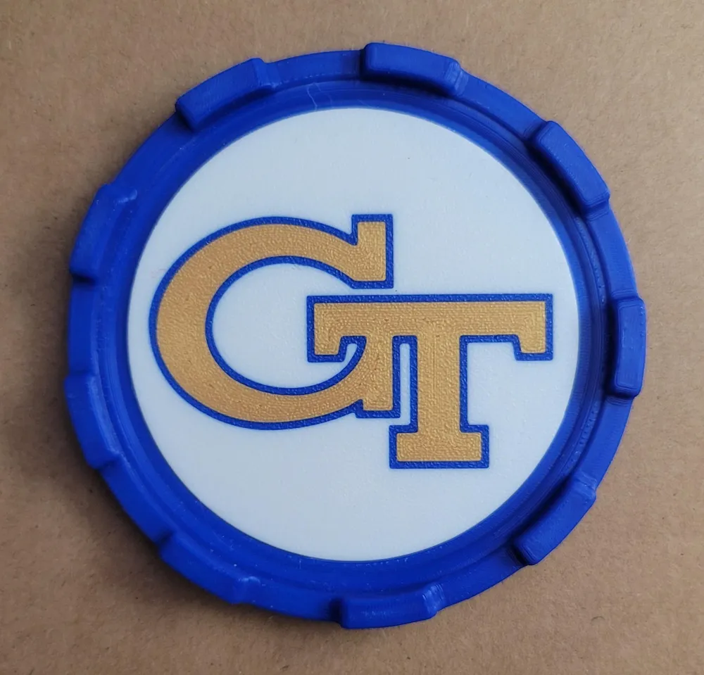 COASTER MASTER INSERT - GEORGIA TECH - Free 3D Print Model - MakerWorld