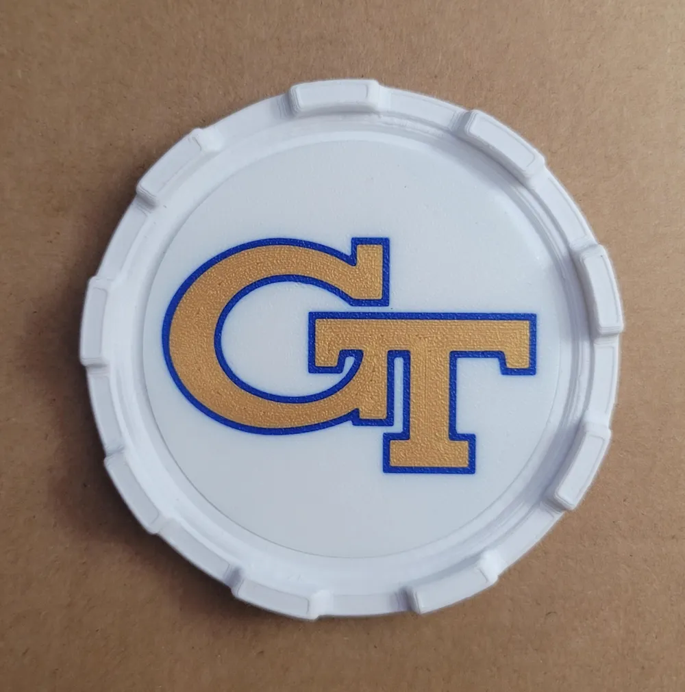 COASTER MASTER INSERT - GEORGIA TECH - Free 3D Print Model - MakerWorld