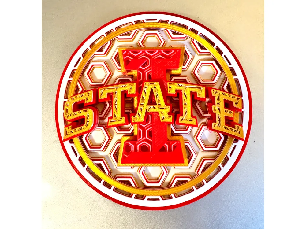 Iowa State University Cyclones Dimensional Mosaic by Richie Rich Richie ...