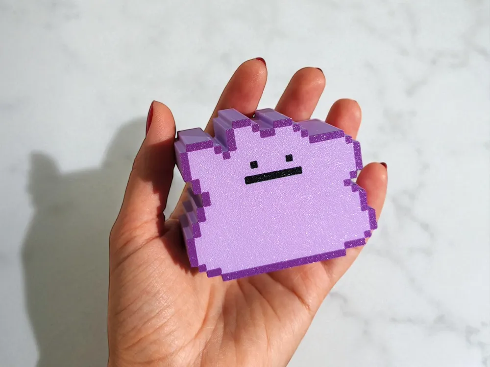 Pokemon - 8-Bit Ditto by Desgineer MakerWorld: Download Free 3D Models
