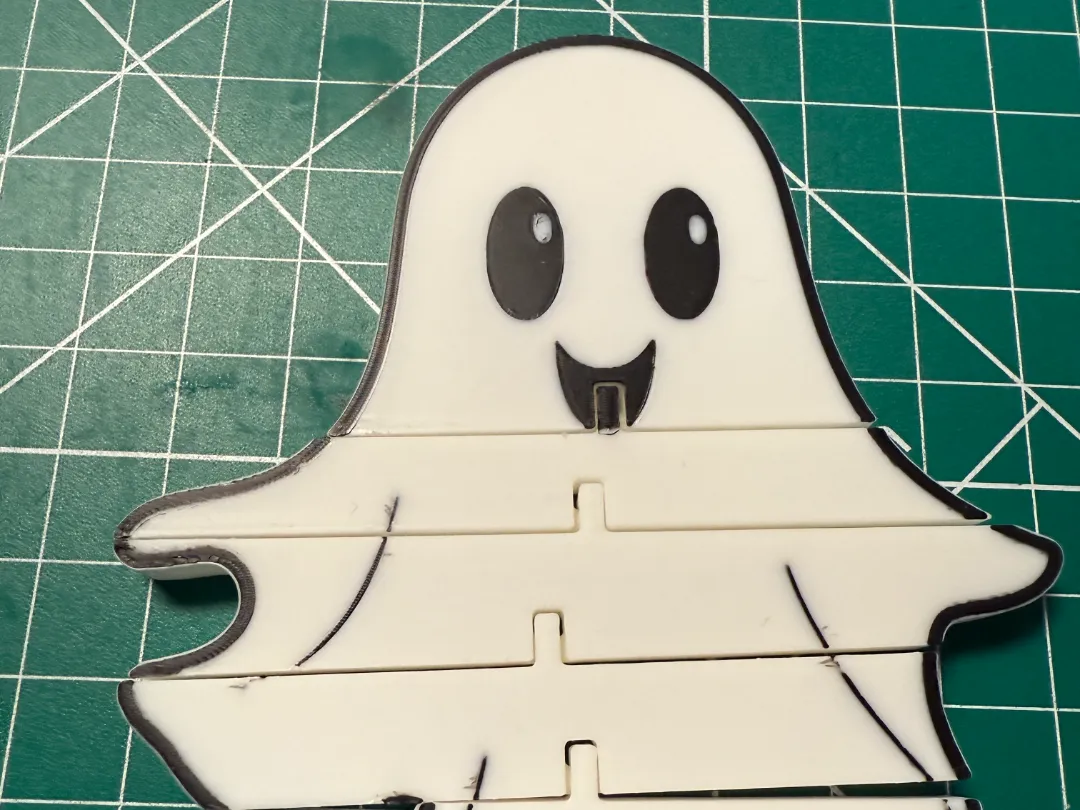 Flexi cute ghost - Free 3D Print Model - MakerWorld