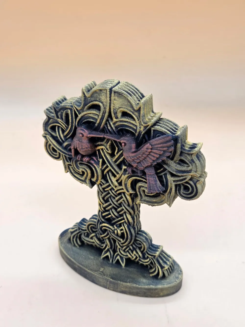 Celtic Tree with Hummingbirds / Tree of Life - Free 3D Print Model ...