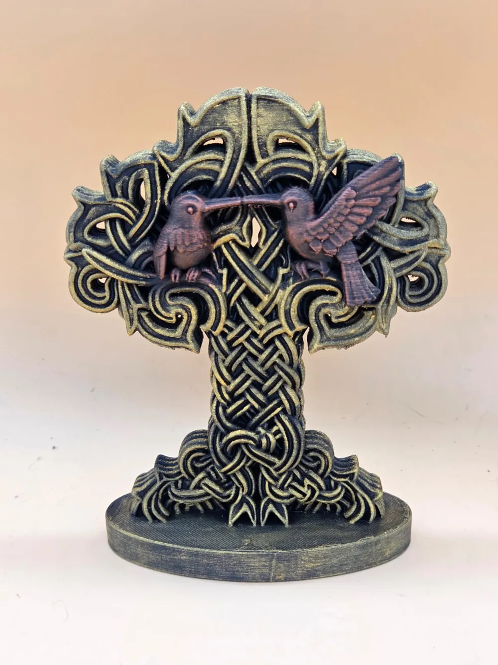 Celtic Tree with Hummingbirds / Tree of Life - Free 3D Print Model ...