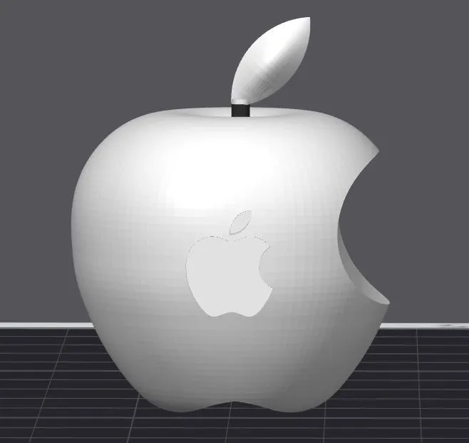 3D Apple logo keychain Remixed by Noob2Geek - MakerWorld