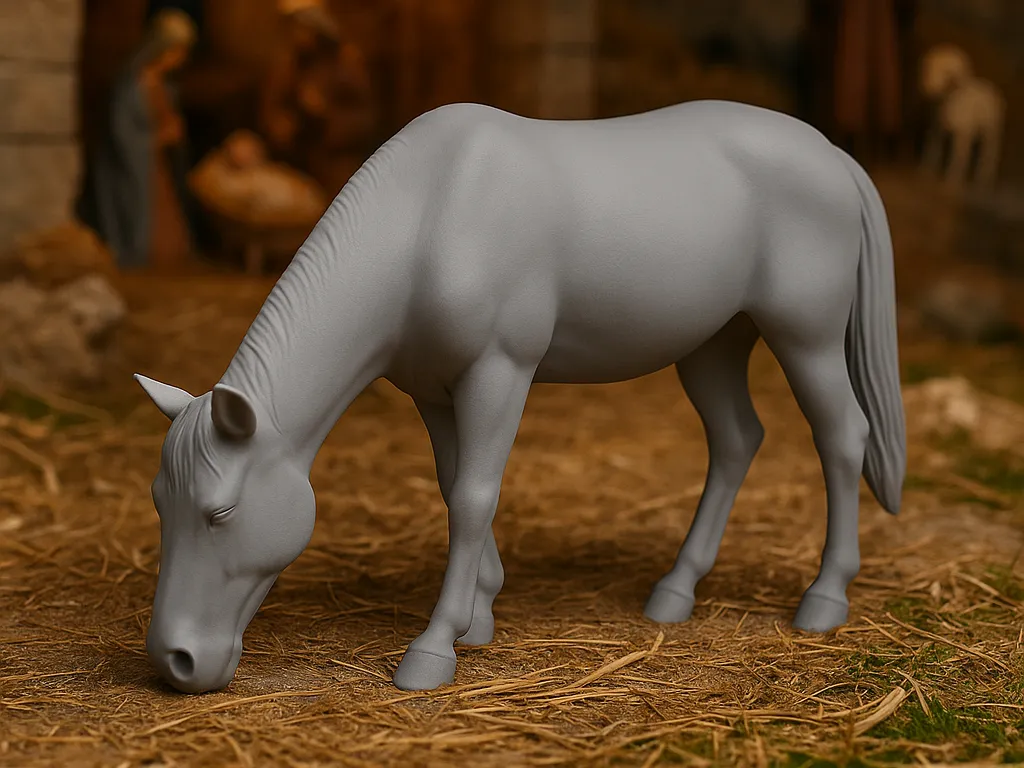 Cavallo realistico per presepe natività natale da Cyber_3dprinter ...