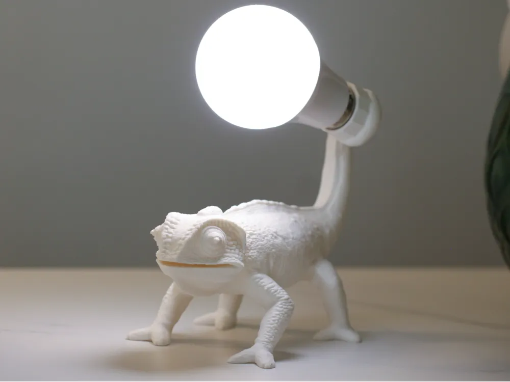 Realistic Chameleon Lamp | E27 & Universal Mount - Free 3D Print Model ...
