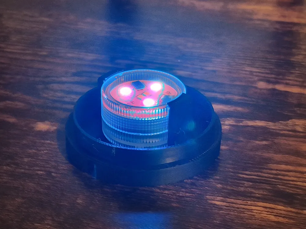 Tealight base for BambuLab LED 001 (37mm tight fit) Remixed by babodad ...